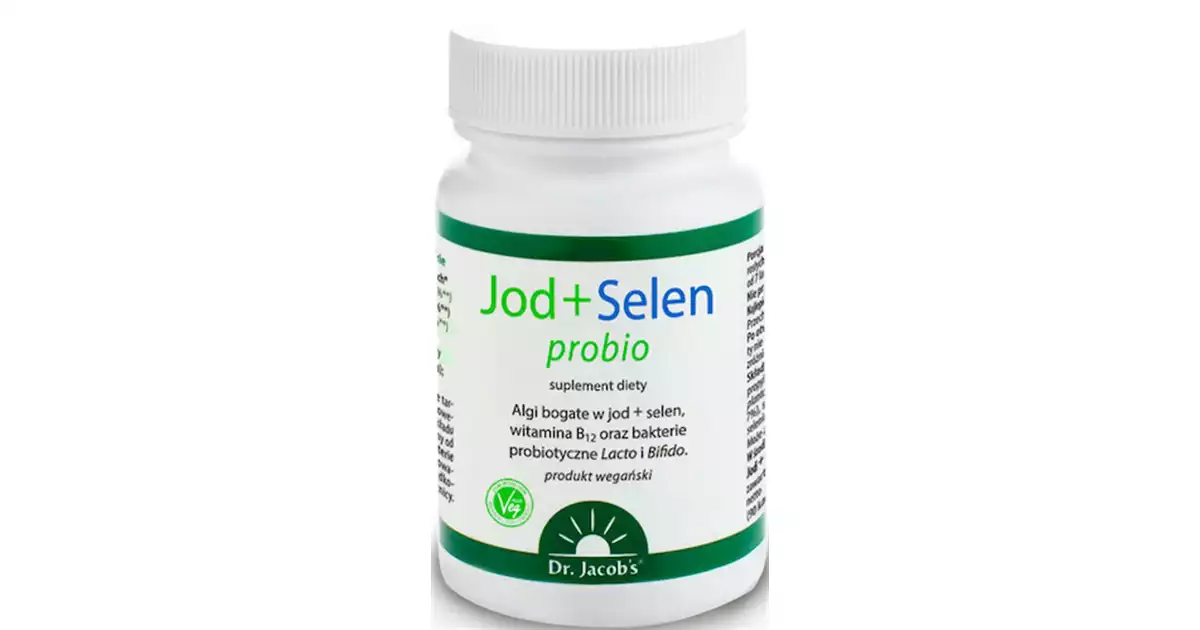Dr. Jacobs Jod + Selen Probio + B12 90 kapsułek Probiotyk - suplement ...